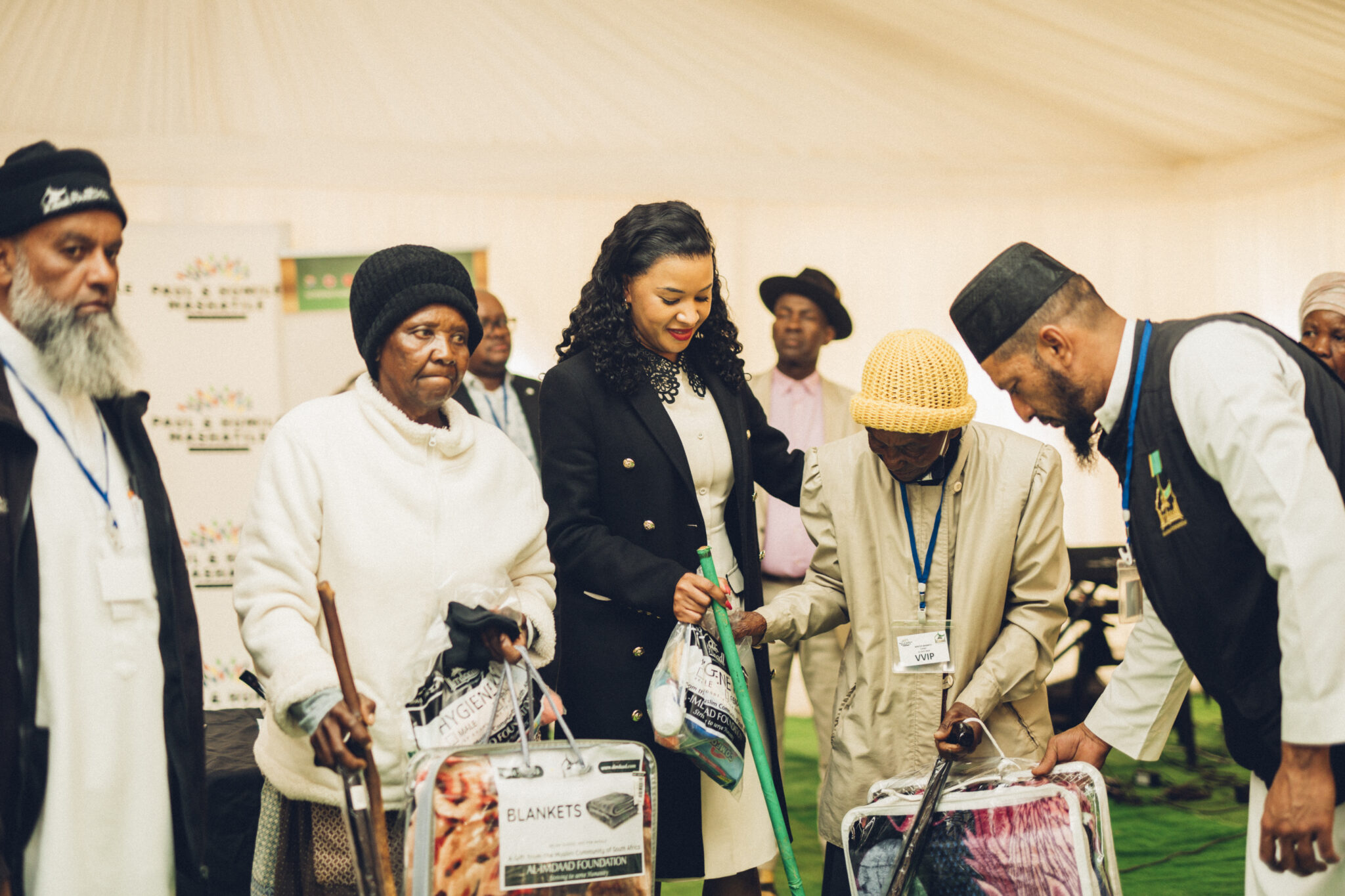 Winter Warmth Campaign - Paul & Humile Mashatile